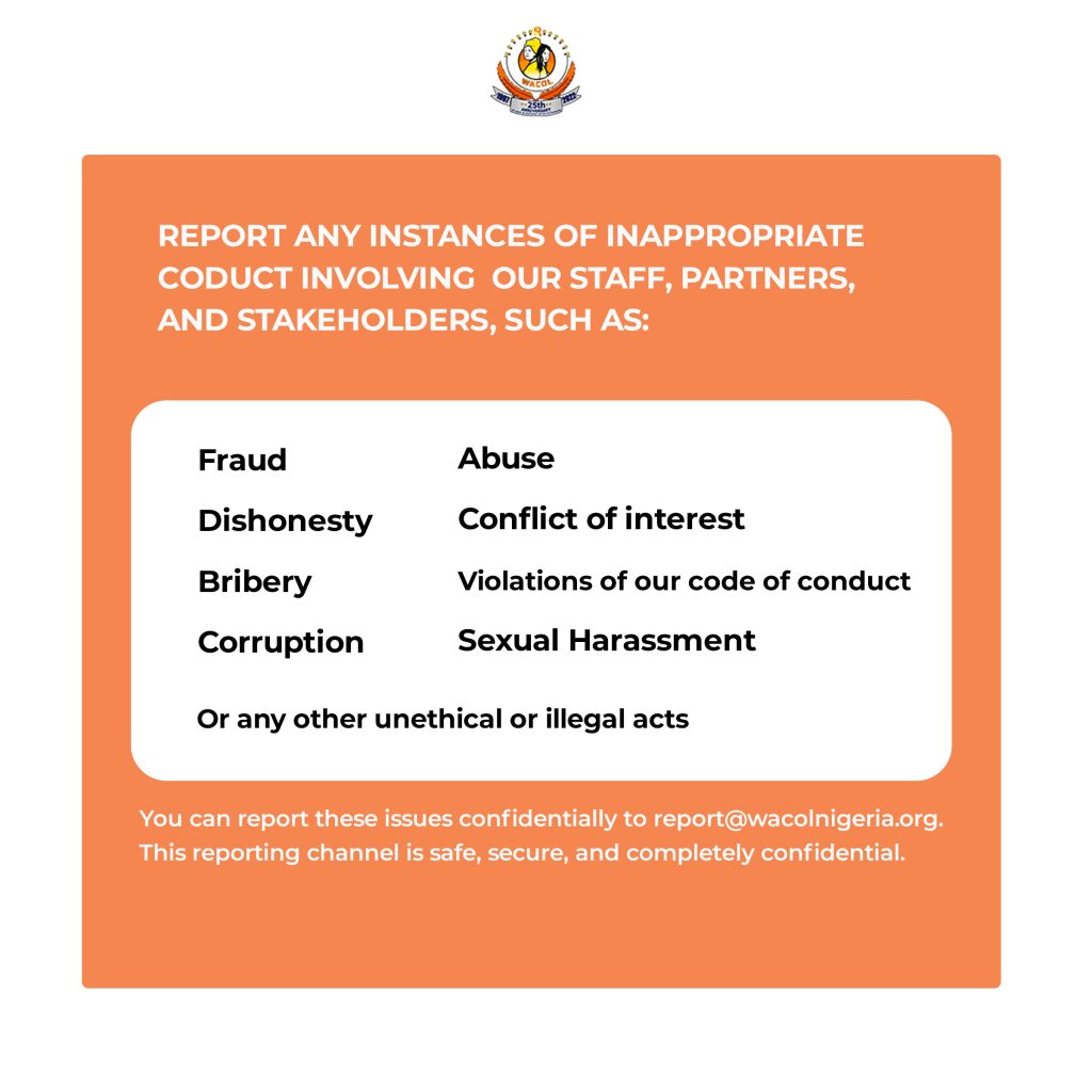 Report Misconduct - Caridad